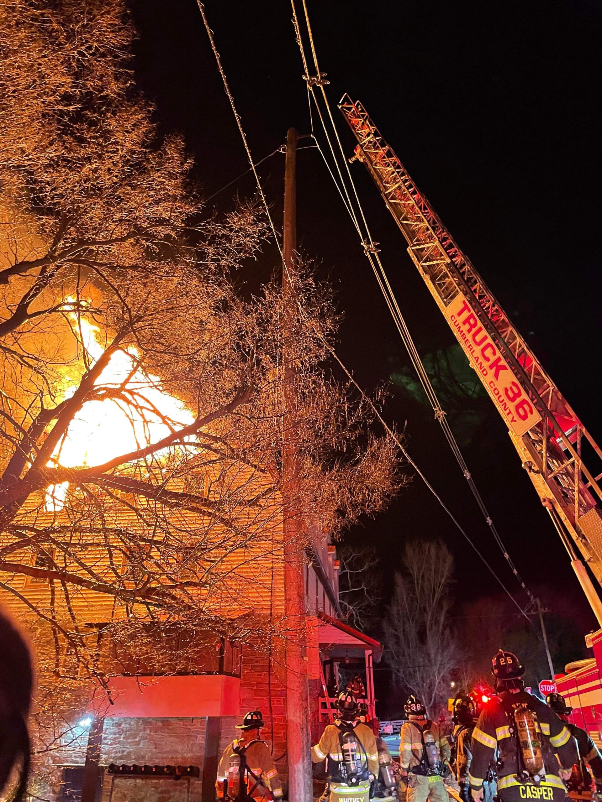 Historic Mill Catches Fire - North Middleton Fire Company