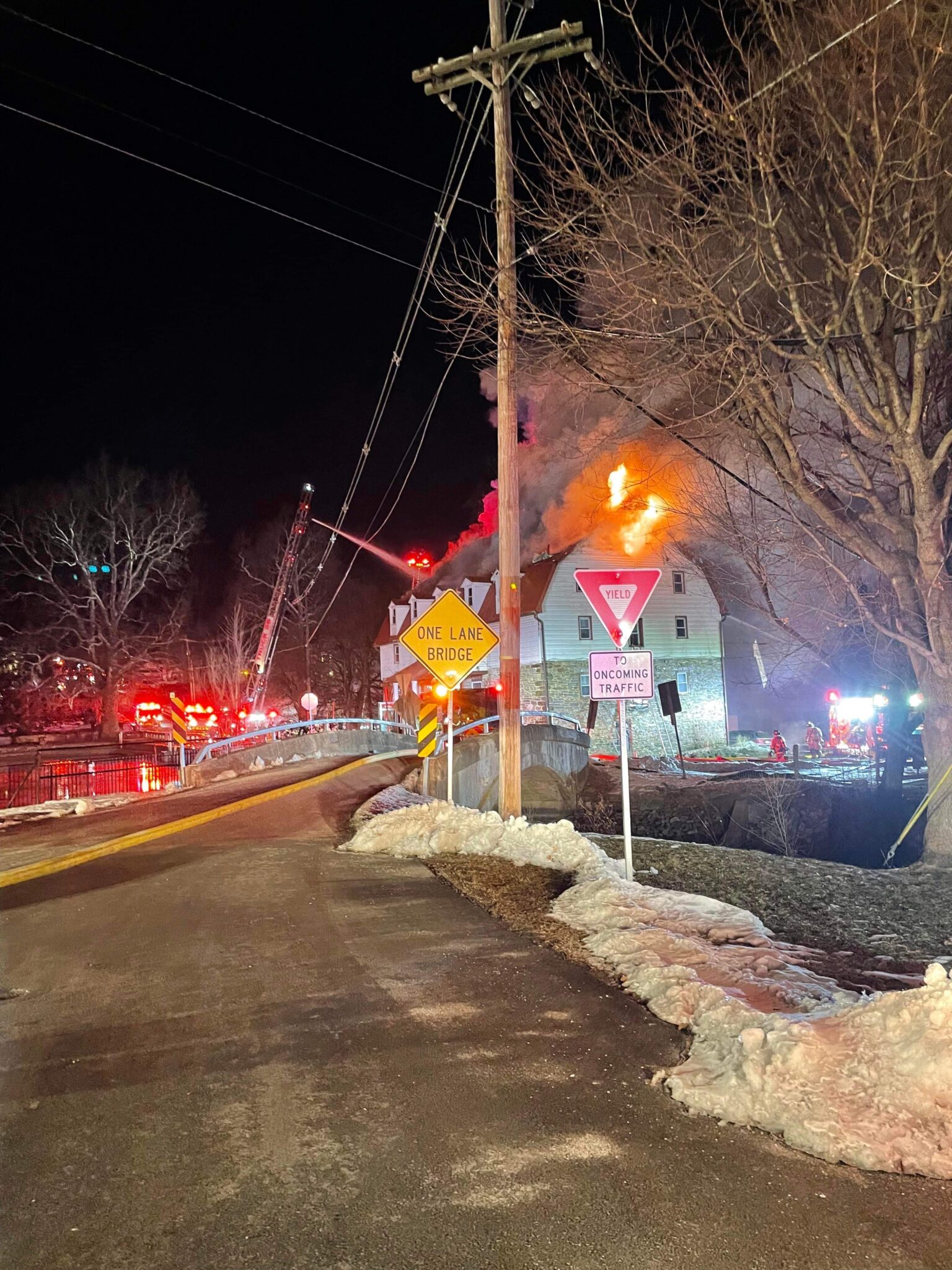 Historic Mill Catches Fire - North Middleton Fire Company